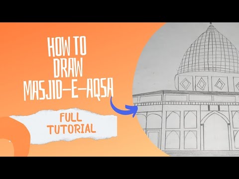How To Draw Dome Of The Rock (By Masjid Al Aqsa) |Dome of Rock Pencil ...