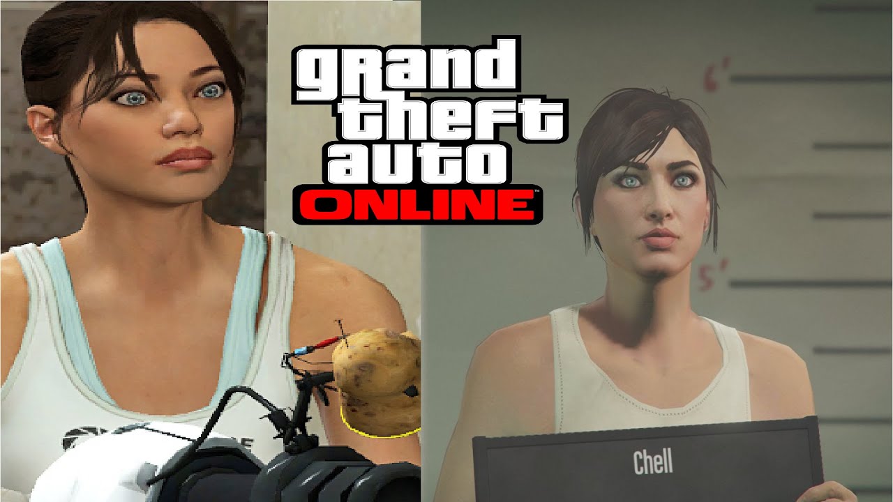 How to make Chell (Portal) + Outfit Tutorial - GTA Online - YouTube