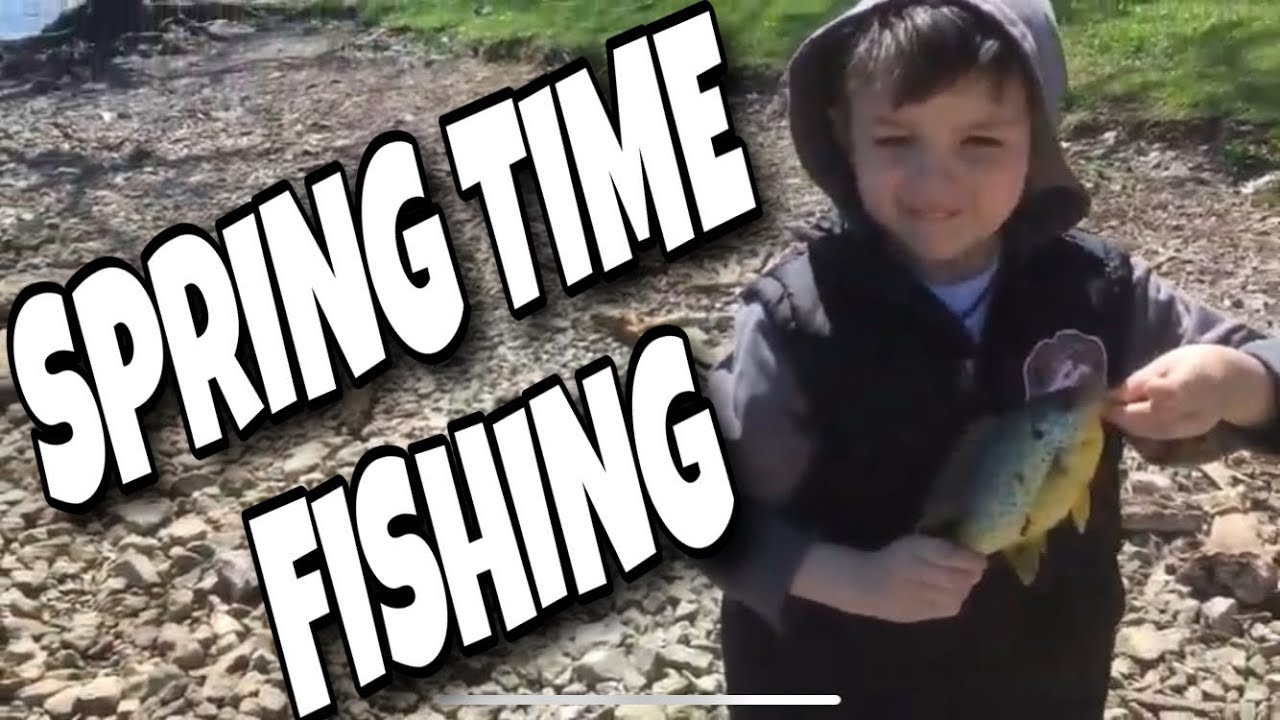 Spring time fishing for bluegill - YouTube