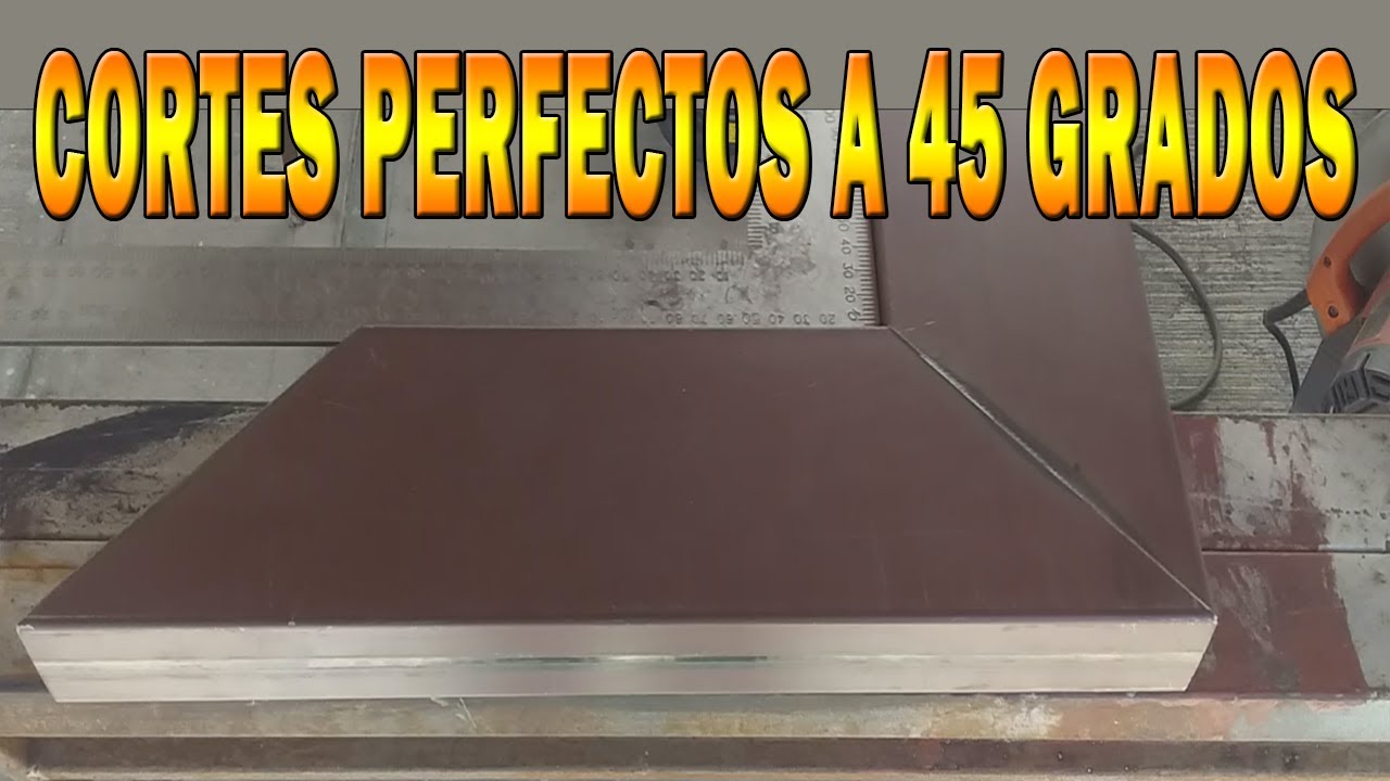 Cortes perfectos a 45 grados en metales - YouTube