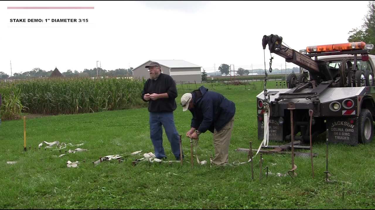Stake Pull Demonstration (3/15) 3 1" x 36" Stake - YouTube
