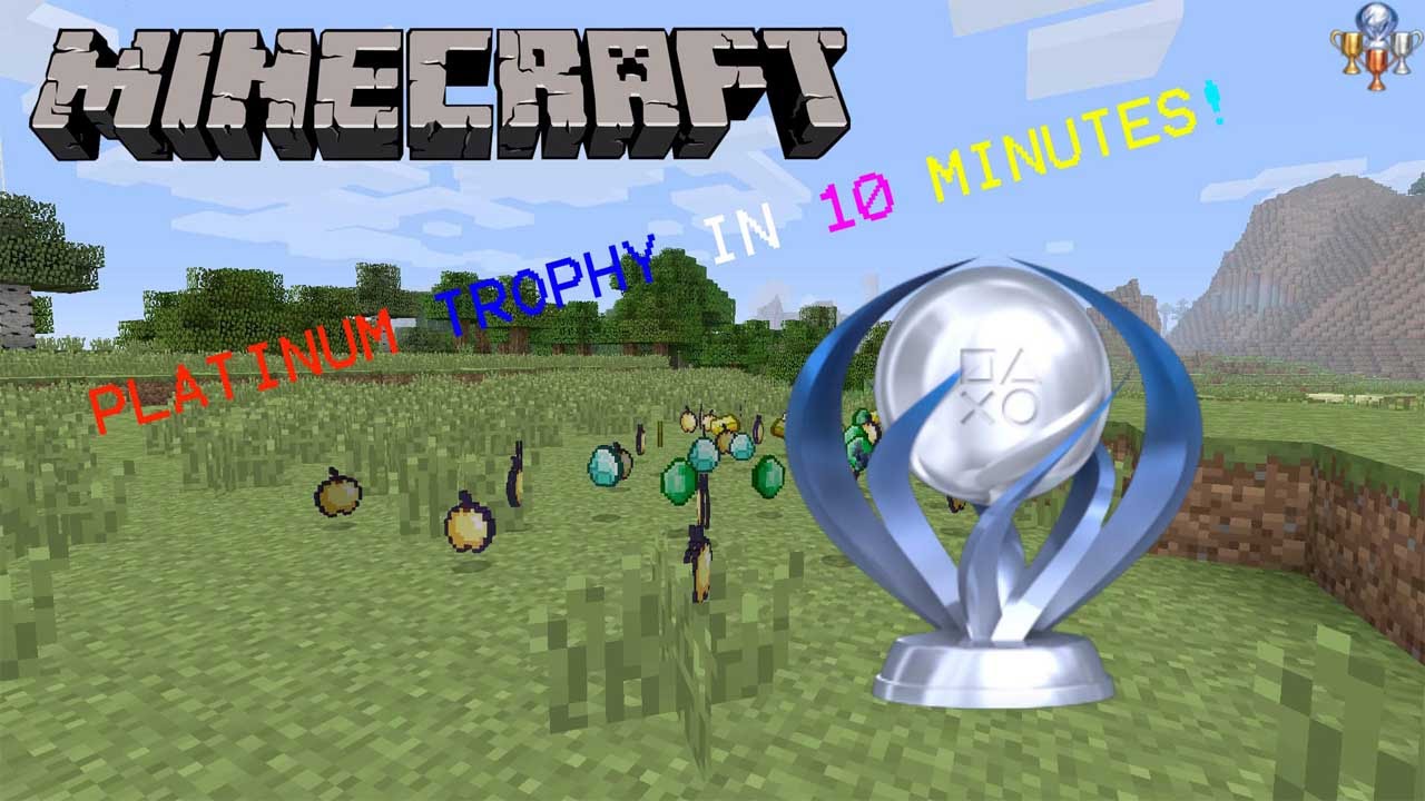 MINECRAFT PS4 - PLATINUM TROPHY GLITCH DUPLICATION GLITCH UNLIMITED ...