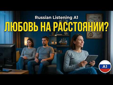Любовь на расстоянии ❤️ | Russian Listening Story A1 | Love at a Distance