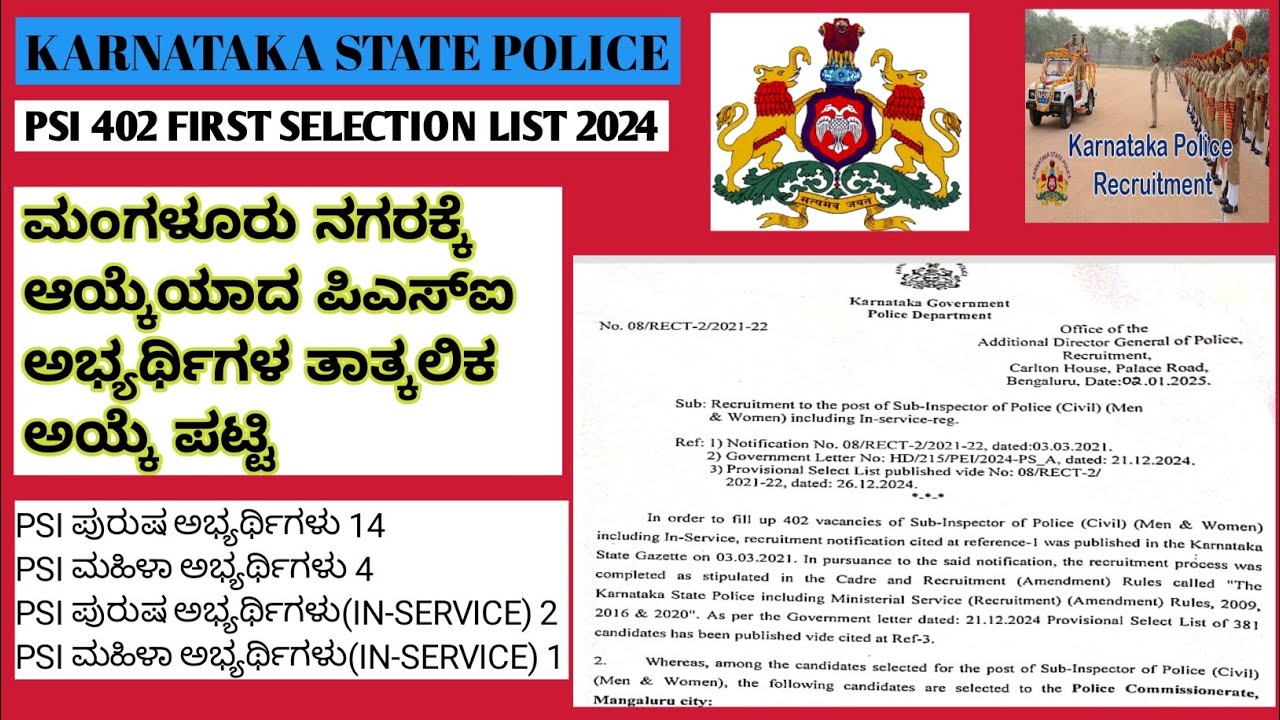 Psi 402 Selection List 2024 Mangalore City Psi Selection List 2024 psi-402-selection-list-2024-mangalore-city-psi-selection-list-2024