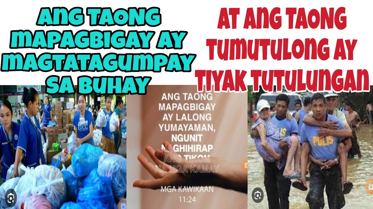 Ep.193 Ang TAONG mapagbigay ay magtatagumpay SA buhay..ang TAONG matulungin ay tutulungan - YouTube