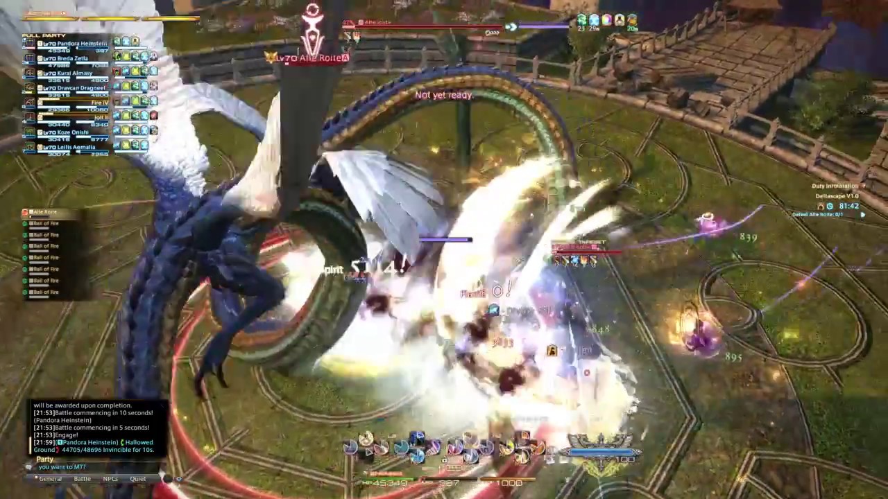 FFXIV Stormblood: Deltascape v1.0 - Omega Floor 1 - Tank PoV (Paladin ...