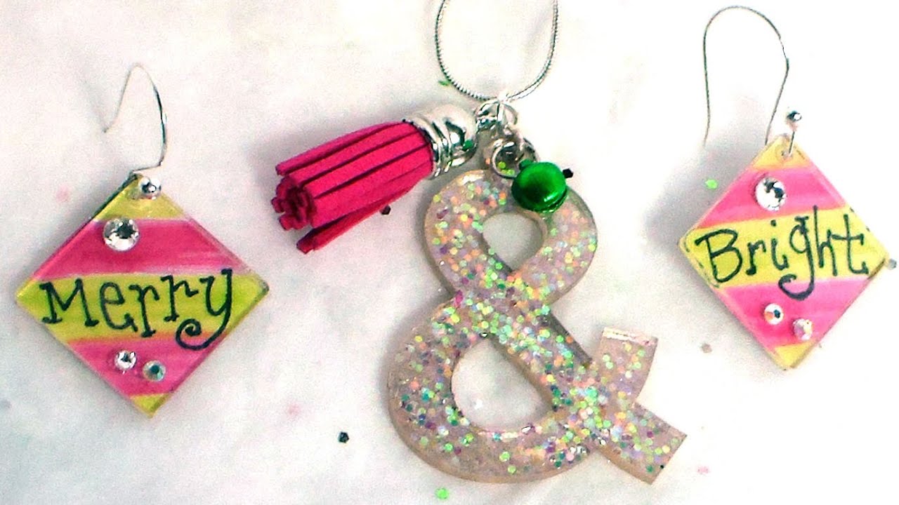 Merry & Bright Bling Jewelry! 12 Days of CRAFTmas! - YouTube