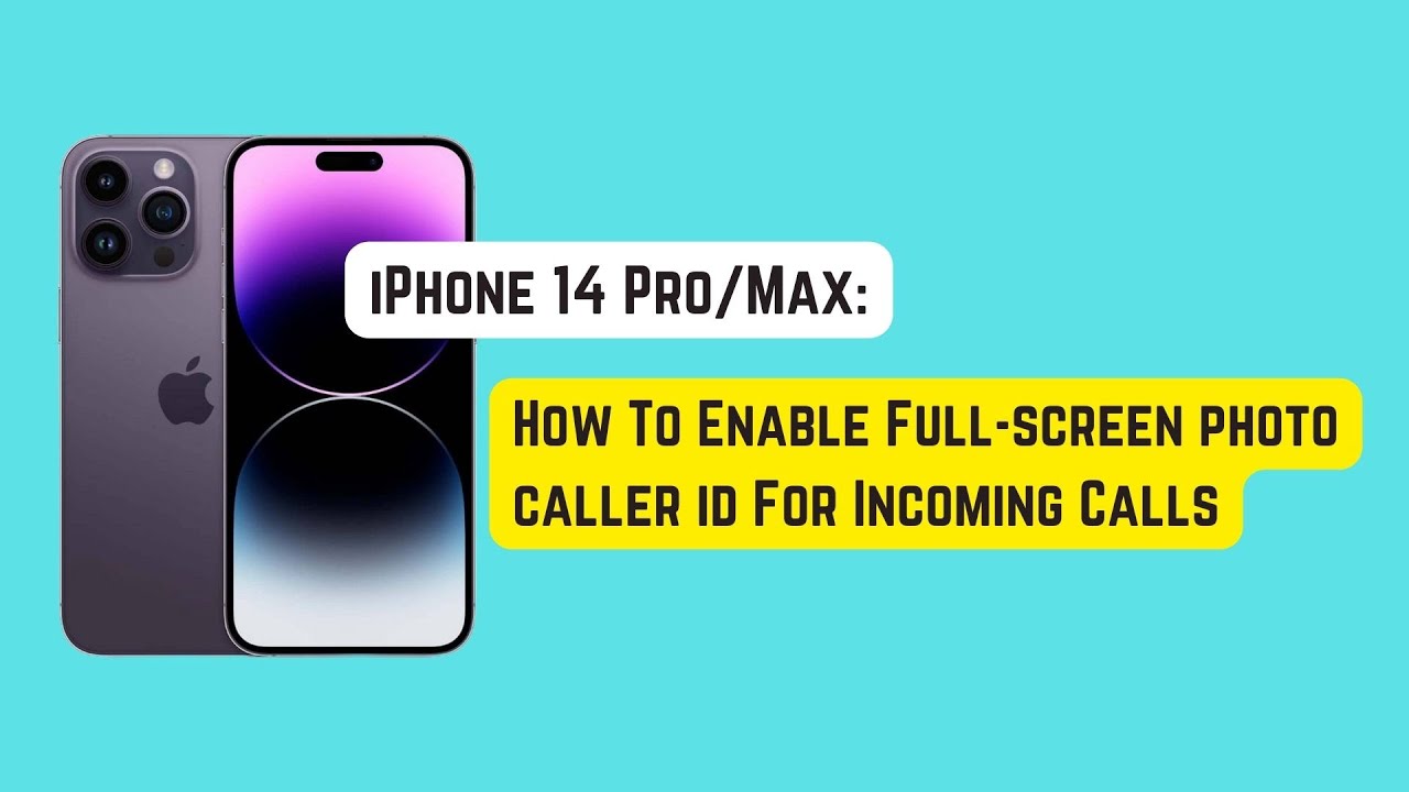 How To Enable Full screen photo caller id For Incoming Calls - YouTube