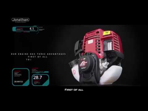 Демонстрация двигателя Honda GX-35 (GX35) (англ.) - YouTube