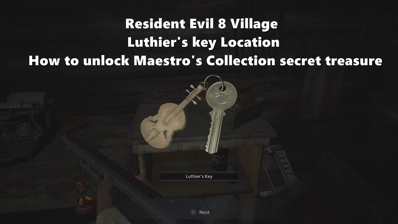 Resident Evil 8 Village Luthier's key Location How to unlock Maestro's ...