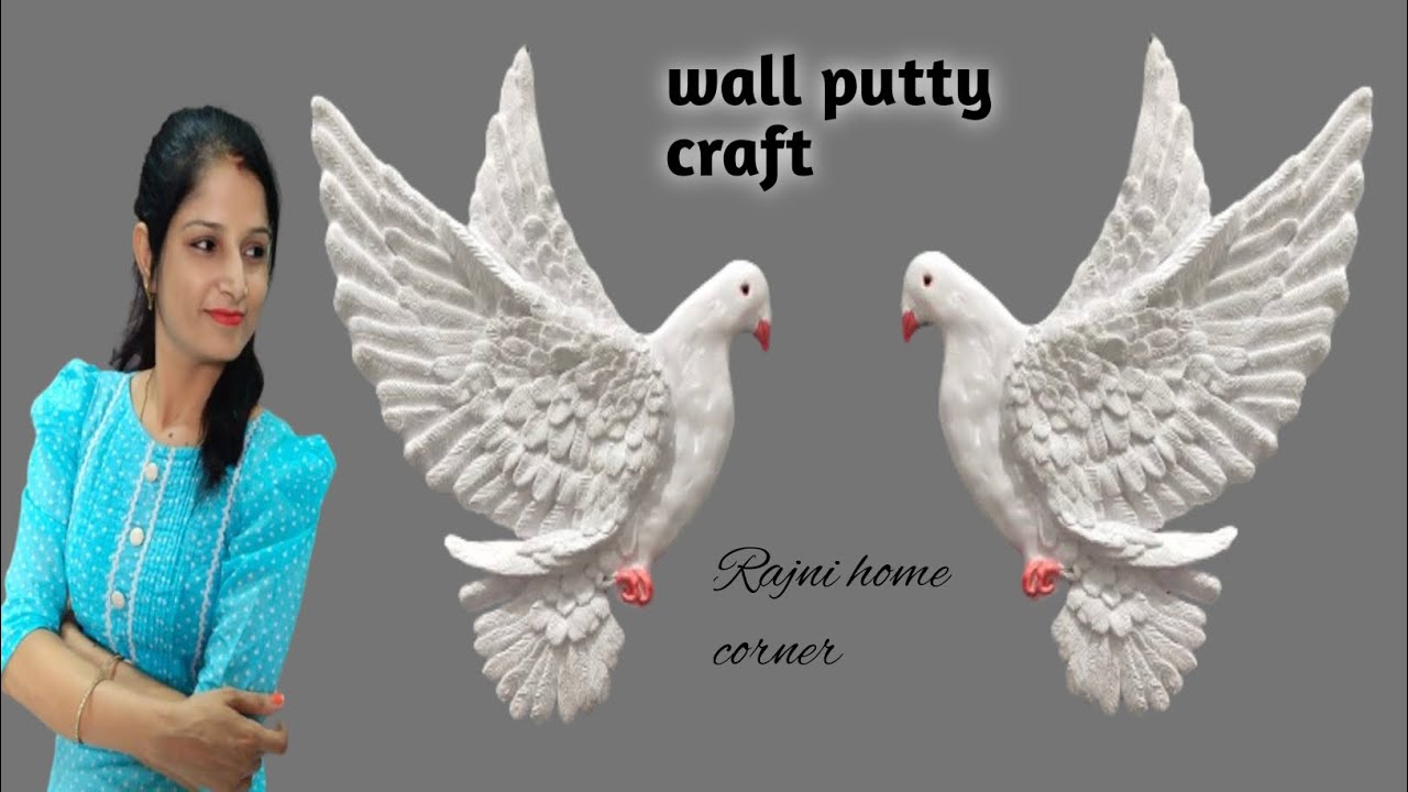 DIY Pigeon Shape Wall Hanging Making at Home |wall decor| Best out of ...