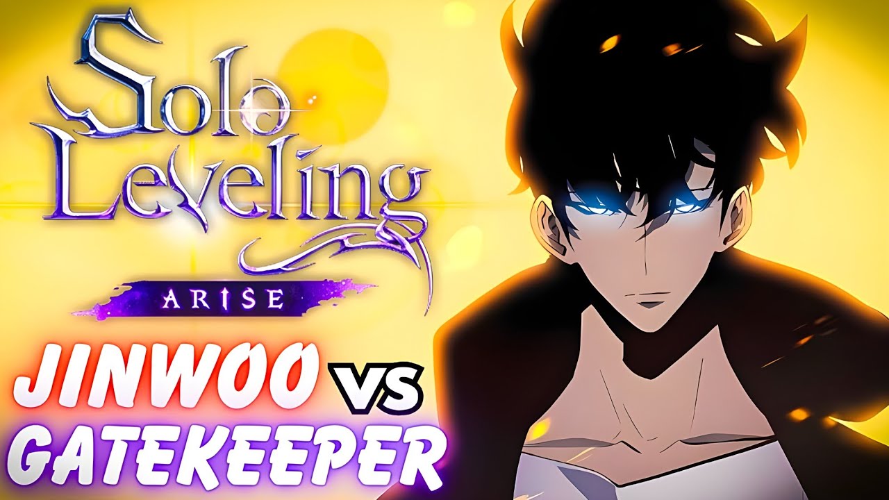 SOLO LEVELING ARISE: JINWOO VS THE GATEKEEPER (DANGEROUS)🤯 - YouTube