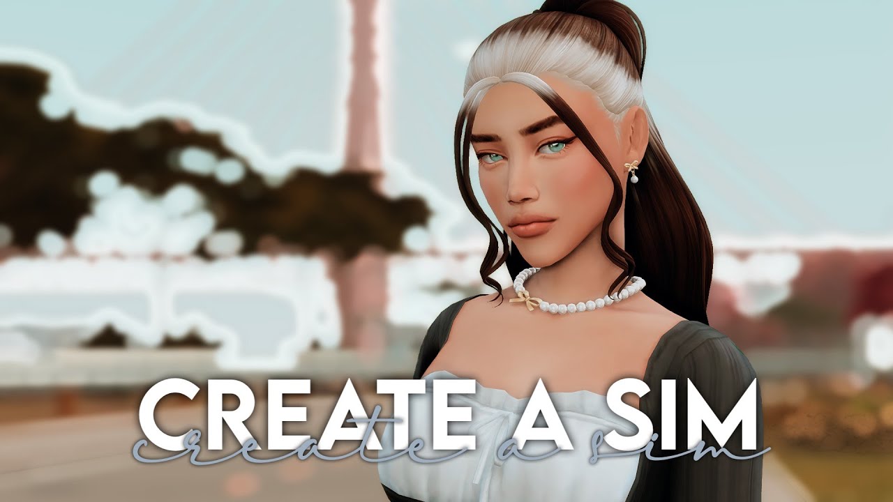 MINIMALER CC SIM + CC LISTE🖤 | Sims 4 | Create a Sim - YouTube