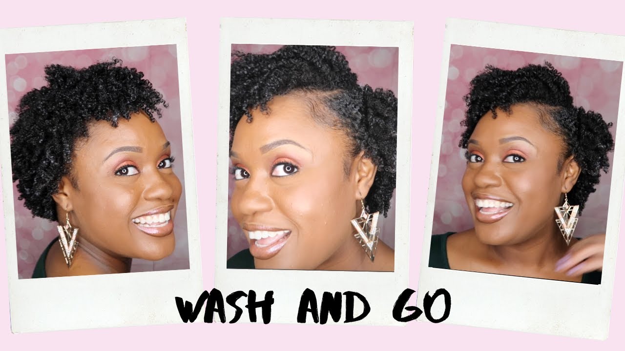 TYPE 4 HAIR DEFINED WASH AND GO ROUTINE ON TWA | STYLING NATURAL HAIR ...