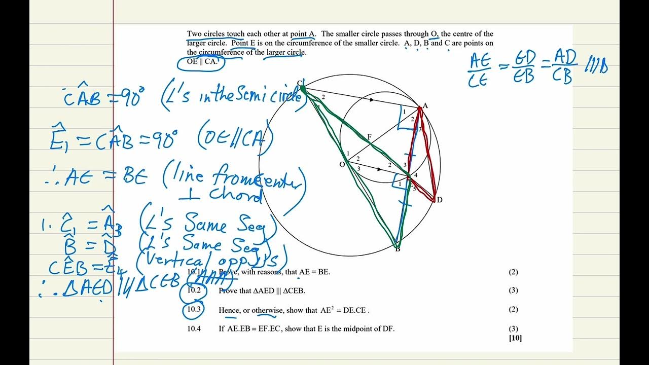 How to study I mathematics I Grade 12 I Euclidean geometry problem - YouTube
