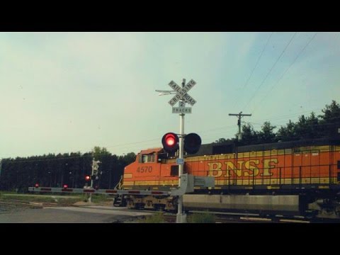 BNSF 4570 West Manifest Train (8-27-2015) - YouTube