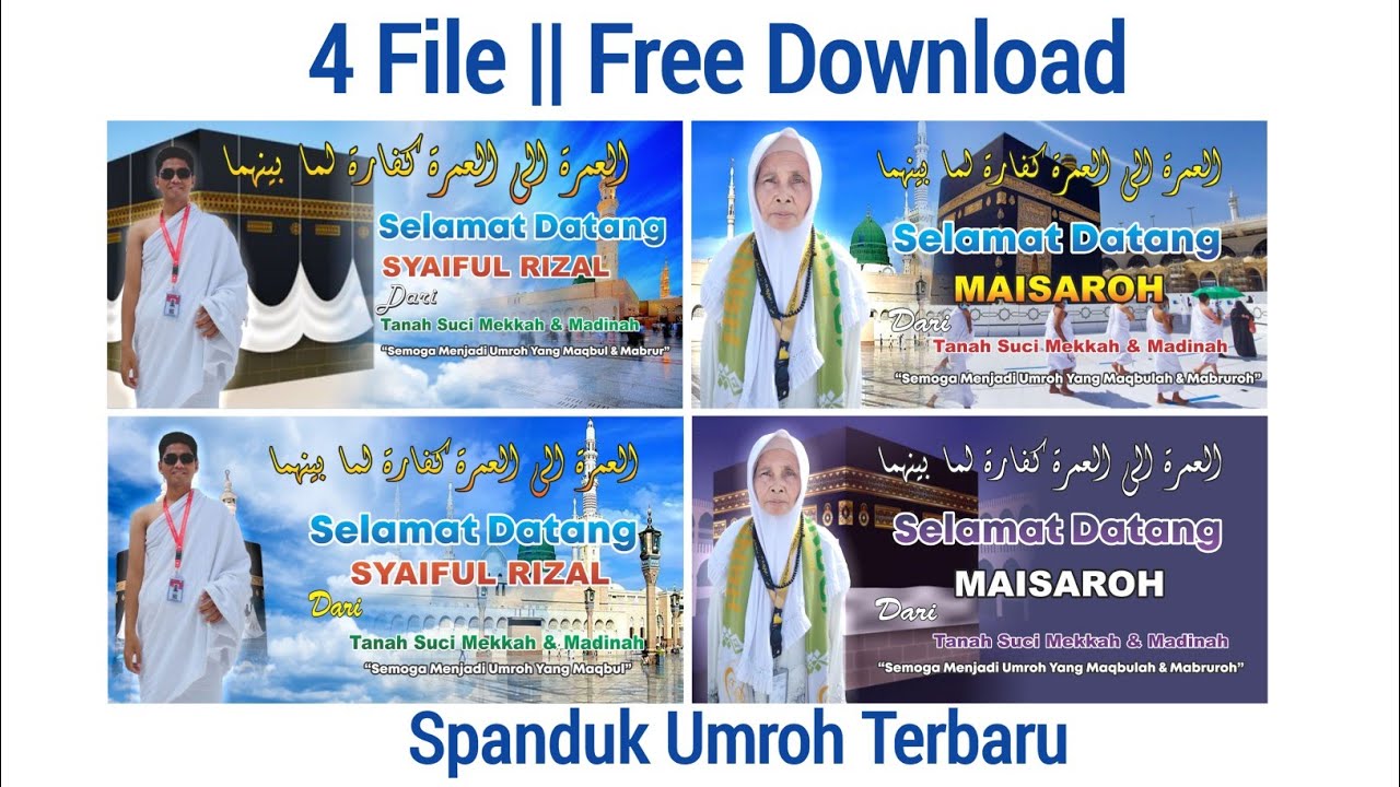 Free Download 4 File Desain Spanduk Umroh YouTube