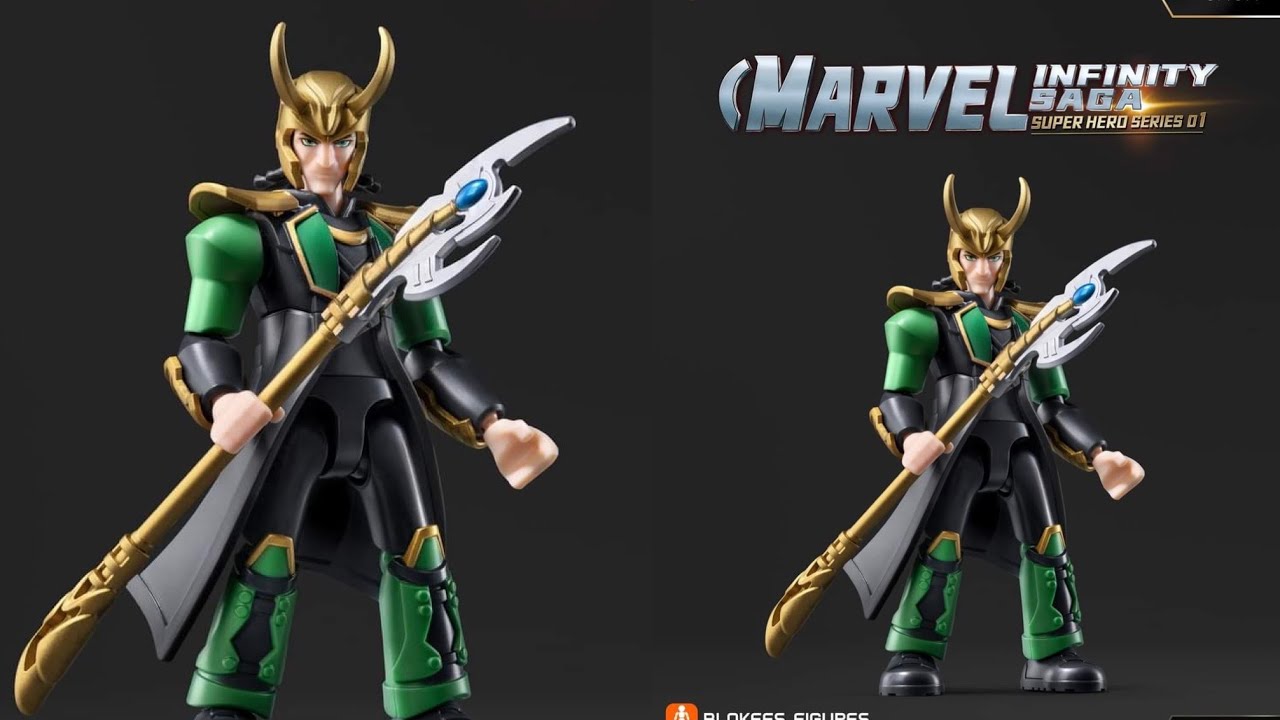 New Marvel Loki model kit action figure revealed by Blokees Toys - YouTube