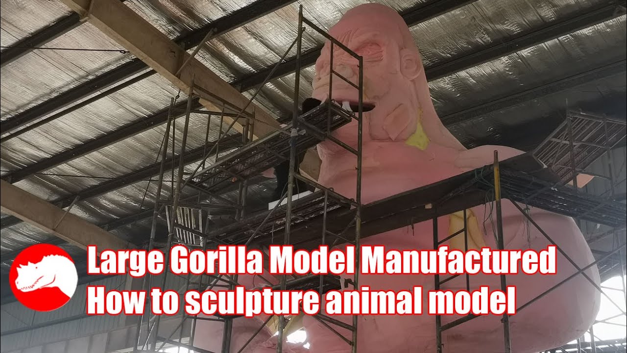 Sculpture Large Gorilla Model (Jungle Animal Model) - YouTube
