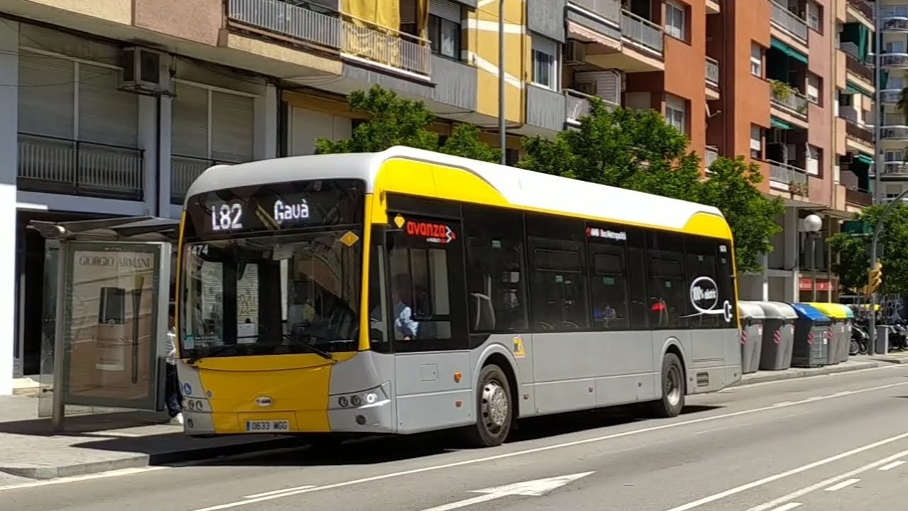 Primeras circulaciones autobús 1474 Avanza Baix (Grupo Avanza) BYD eBus K9UD (Mayo 2023) - YouTube