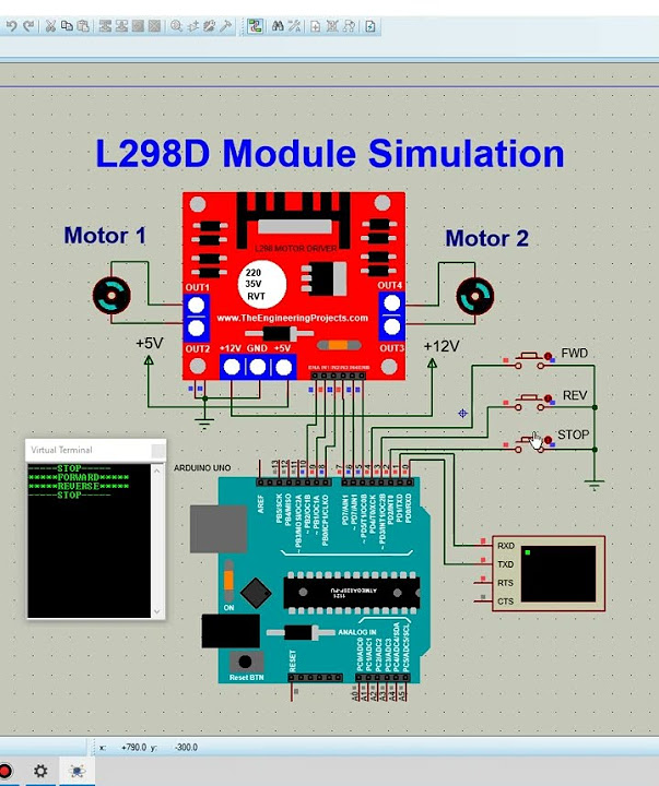 How To Use Arduino Uno And L298 With Buttons Arduinoproject Arduinotutorial Arduino 1265