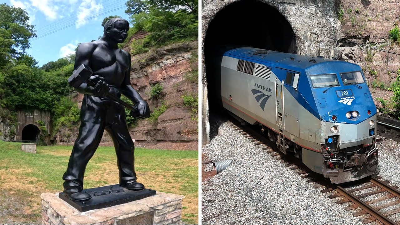 Story of John Henry & Amtrak's Cardinal Emerging from Big Bend Tunnel ...
