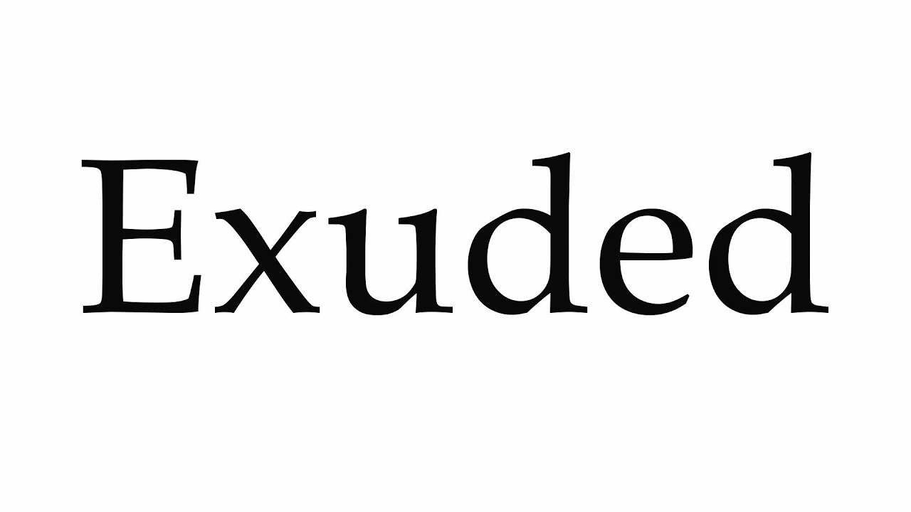 How to Pronounce Exuded - YouTube