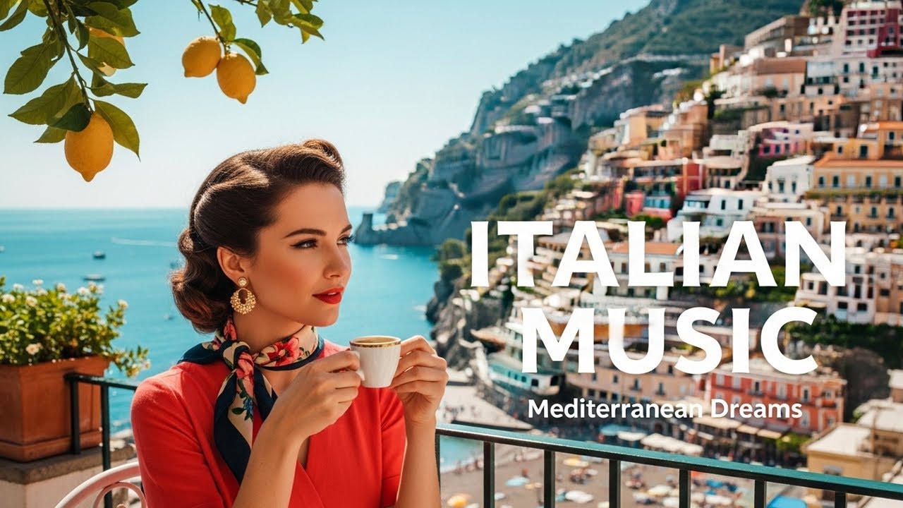 Italian Music – Mediterranean Dreams | Vintage Café Ambience on the ...