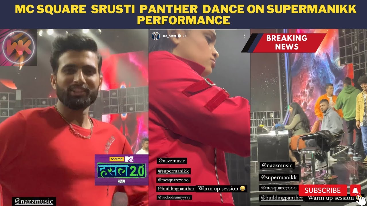 MC SQUARE SRUSTI PANTHER DANCE ON SUPERMANIKK PERFORMANCE | MTV HUSTLE ...