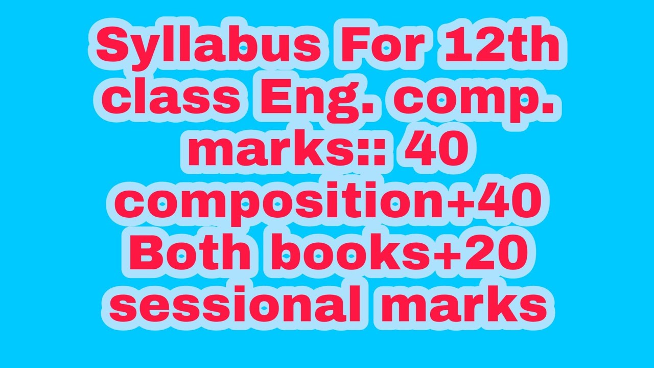 Syllabus For Class 12th English Compulsory CBSE RBSE YouTube syllabus-for-class-12th-english-compulsory-cbse-rbse-youtube