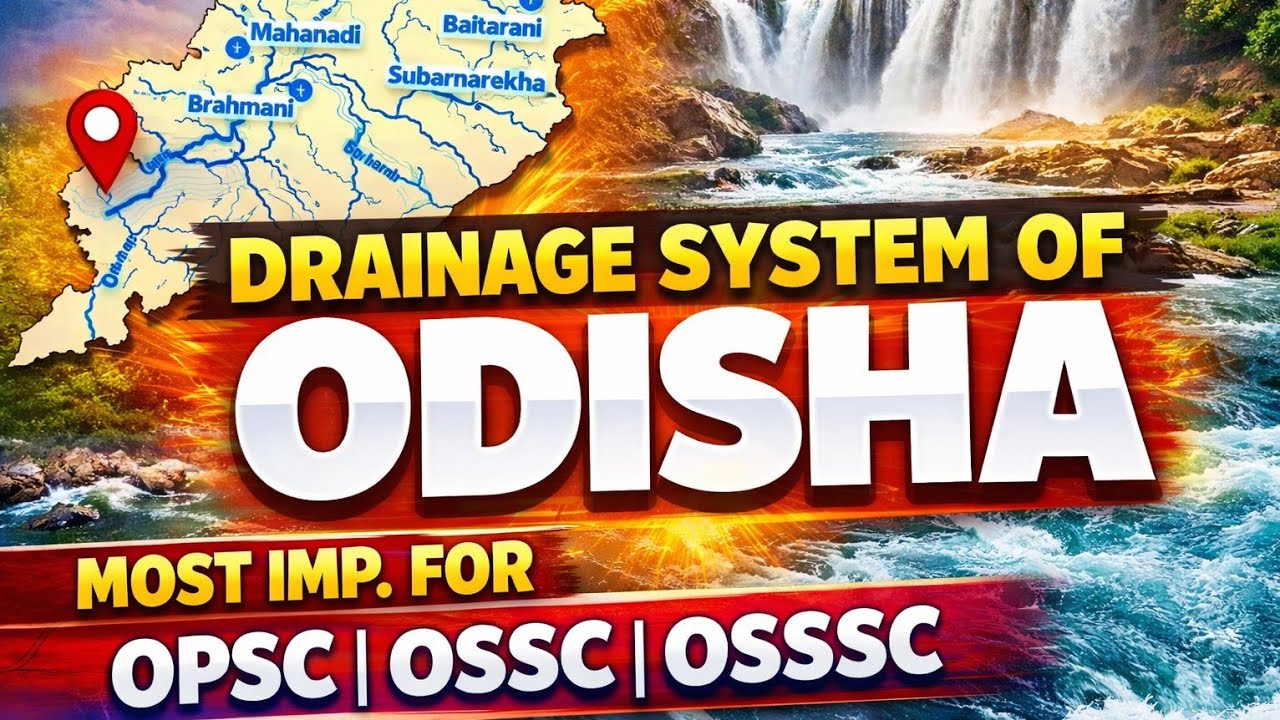 🔥 Drainage system of Odisha | Odisha Geography, OPSC OCS, OSSC, OSSC ...