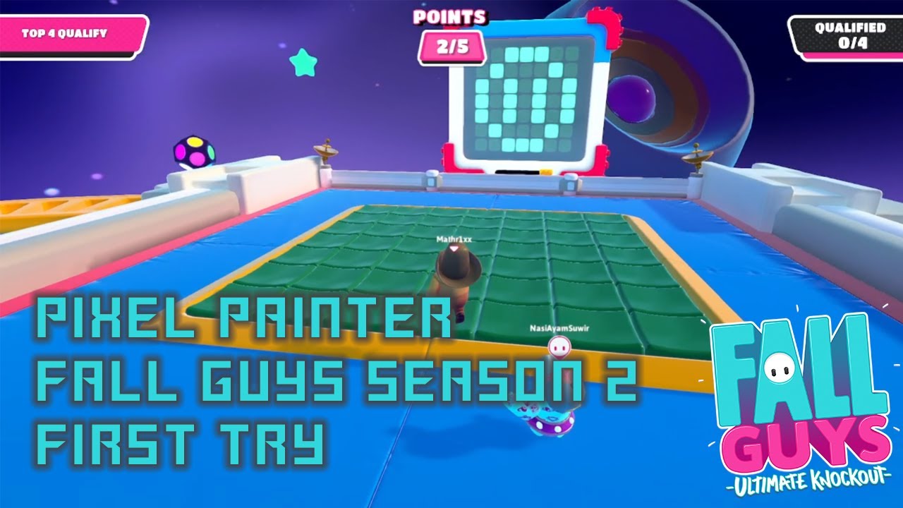 Pixel Painter | First Try | Fall Guys Season 2 #Indonesia - YouTube