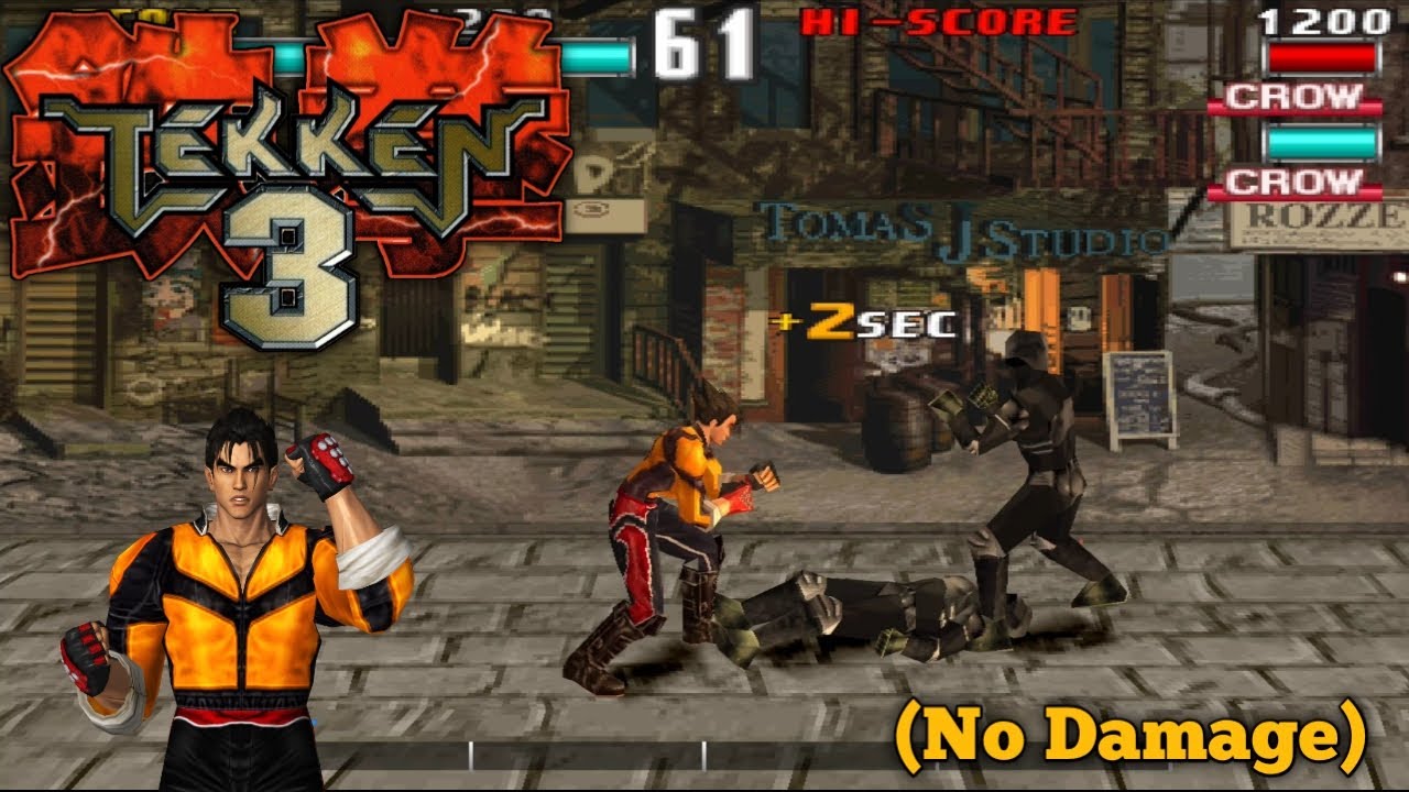 Tekken 3 - Tekken force mode jin walkthrough gameplay (No Damage) - YouTube