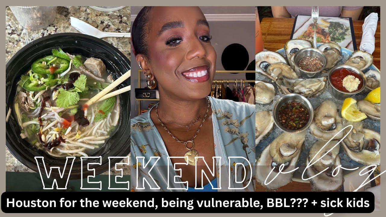 Vlog 💭• Houston, being vulnerable + BBL & sick kids - YouTube