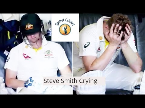 Steve smith crying in dressing room After losing their Wicket - YouTube