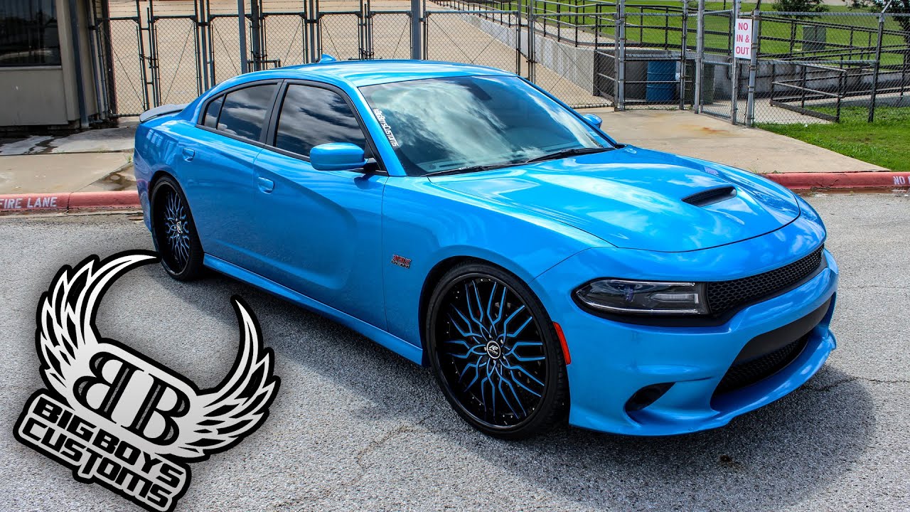2016 Dodge Scatpack Charger on Staggered 24" Amani Forged Pincer's by ...