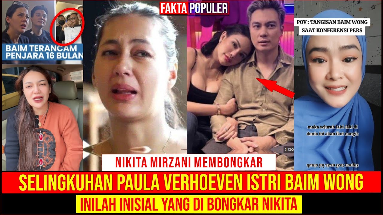 Nikita Mirzani Membongkar Selingkuhan Paula Verhoeven Istri Baim Wong - YouTube
