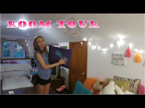 ROOM TOUR | How To Decorate a Huge ATTIC BEDROOM for Tweens | 2017