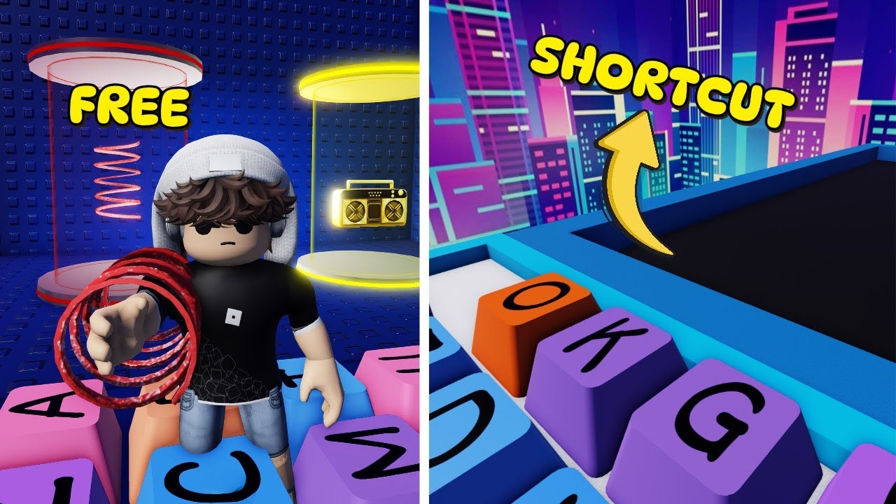 SHORTCUT RAHASIA DI CLICKY KEYBOARD TOWER ! ROBLOX - YouTube