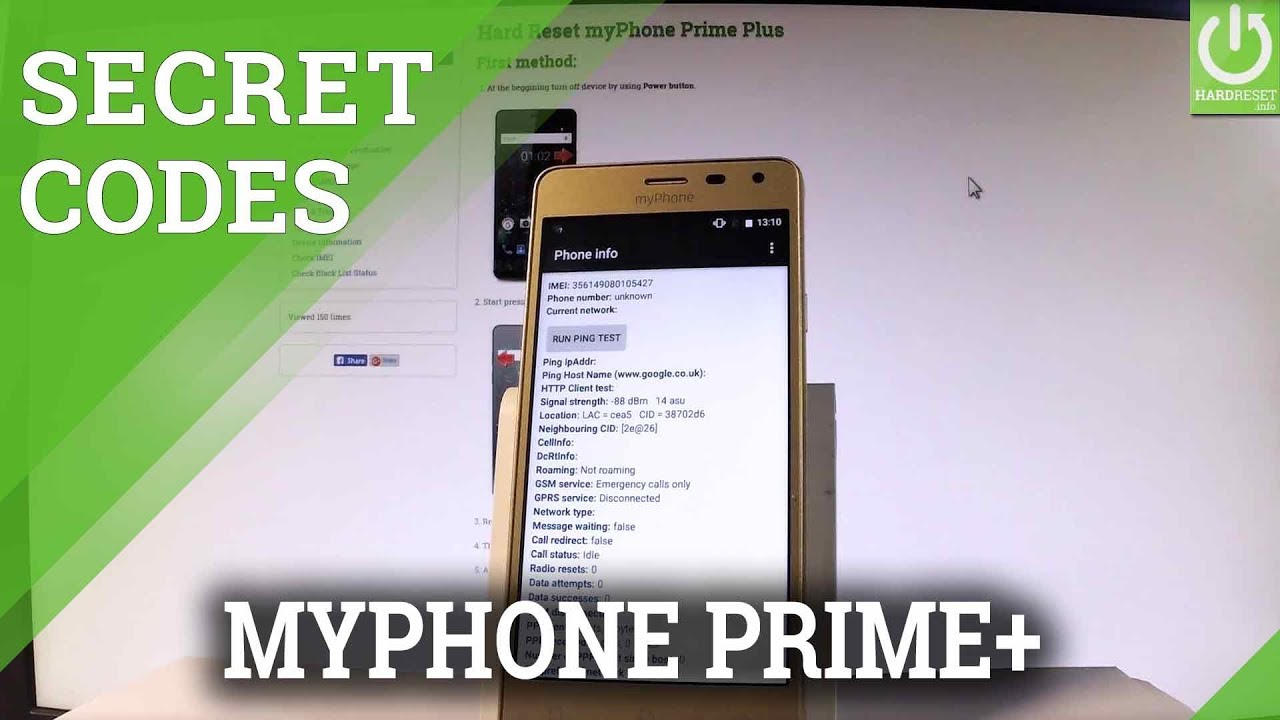 myPhone Prime Plus CODES / Hidden Menu / Advanced Features - YouTube