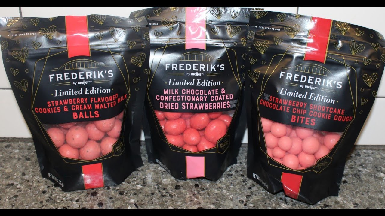 Frederik’s by Meijer Strawberry Cookies & Cream, Dried Strawberries ...
