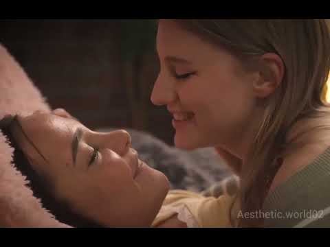 Romantic bed scene | cute lesbian kissing video 