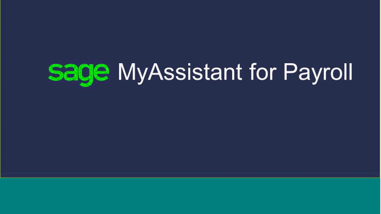 MyAssistant for Sage 300 CRE Payroll - YouTube