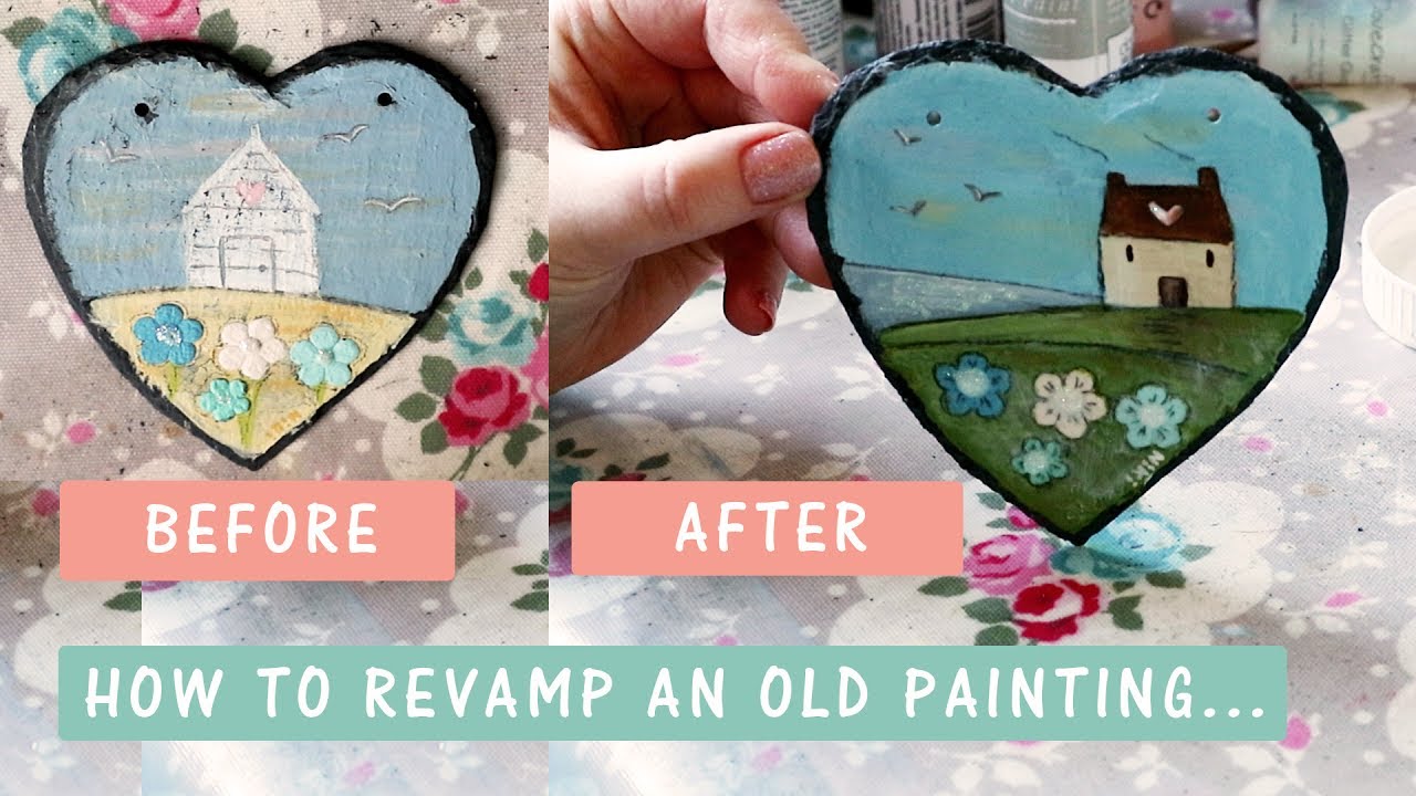 How to Revamp an Old Painting! - YouTube