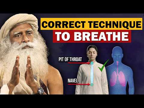 BREATHING TIP -The Right Way To Breath | High Energy | Health | Sadhguru