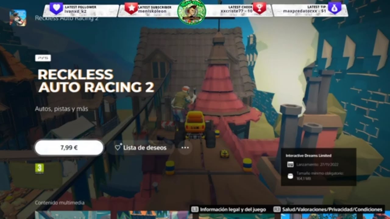 Reckless Auto Racing 2 - Official Trailer PS5 - - YouTube