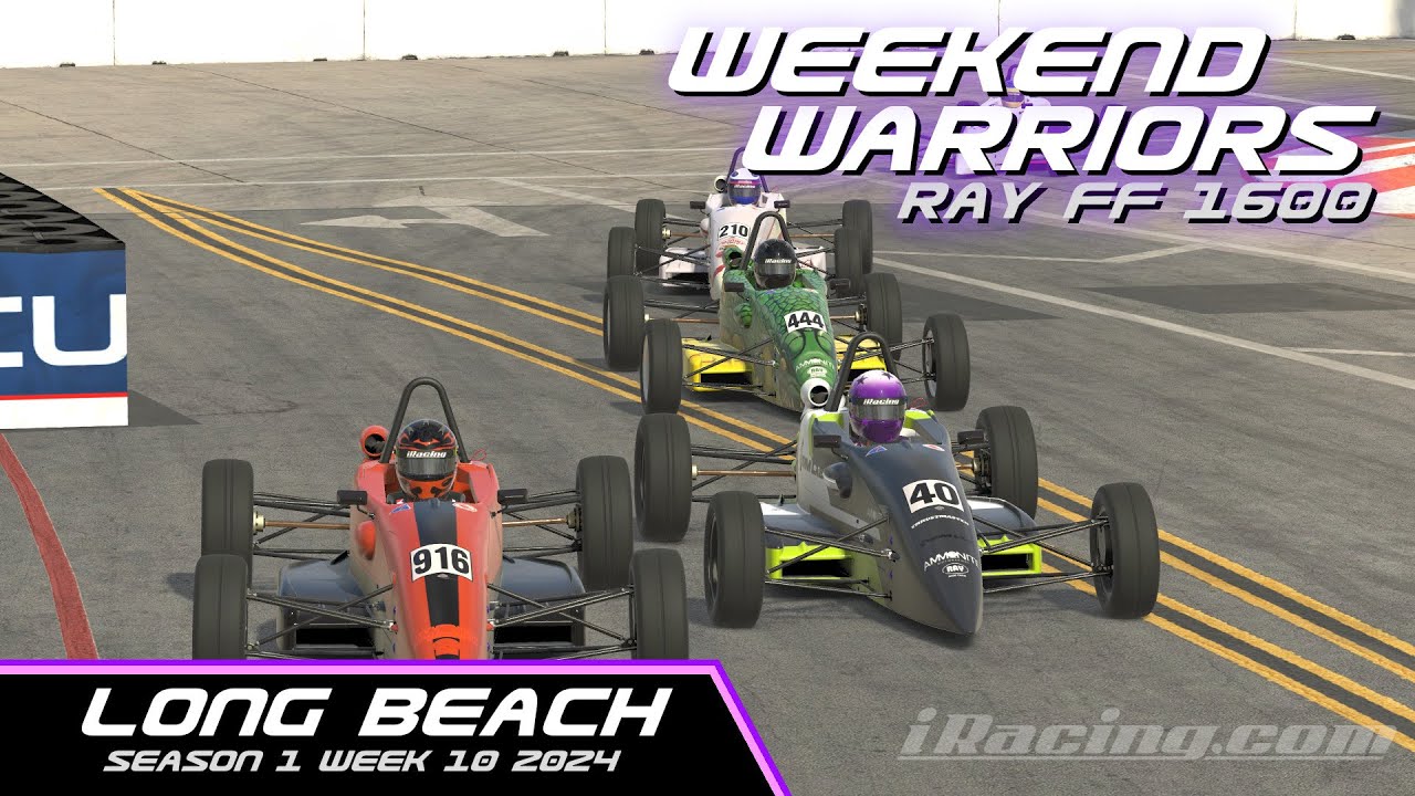 iRacing FF1600 Weekend Warriors: Long Beach - YouTube