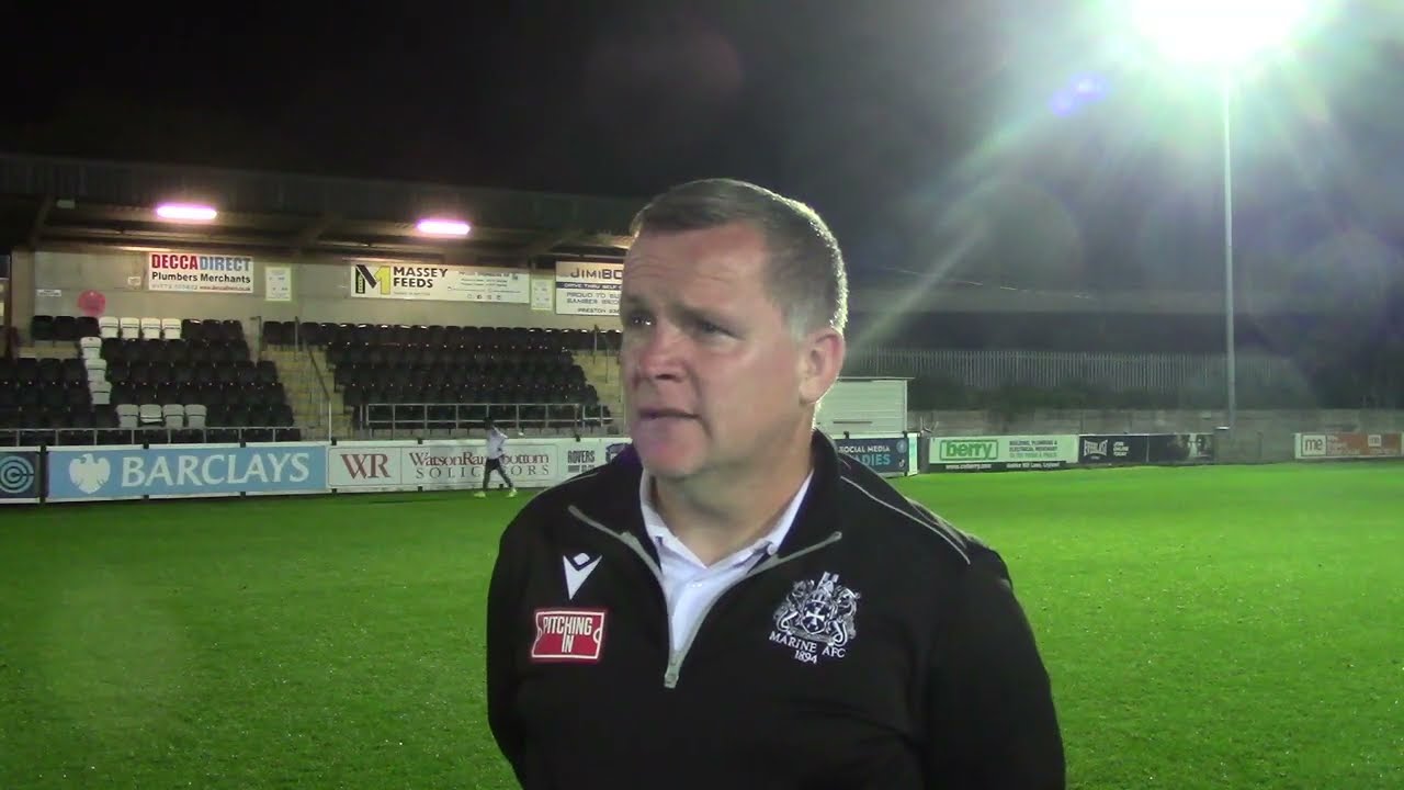 Alan Morgan Post Match Interview vs Bamber Bridge - YouTube