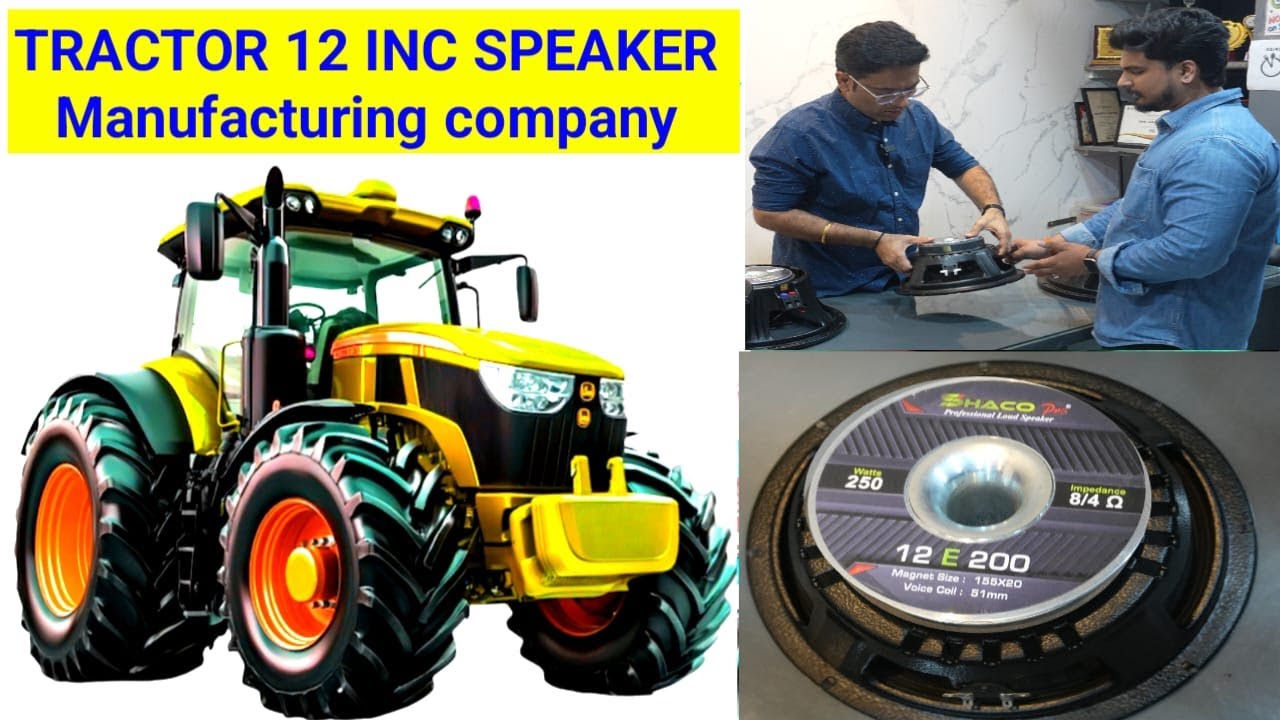 12" Tractor Speaker's Manufacturing Company SHACO PRO DJ Sound System ...