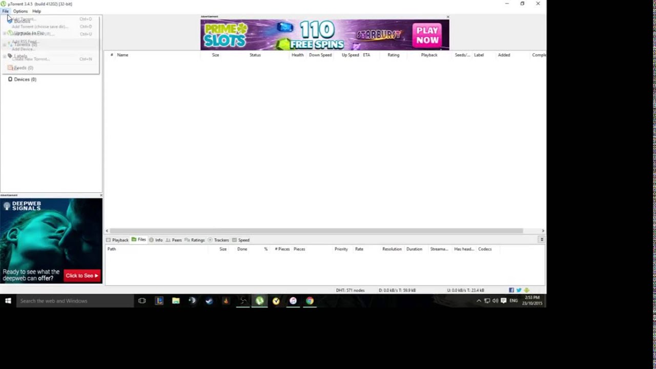 How to add torrents to uTorrent when magnet won't work - YouTube
